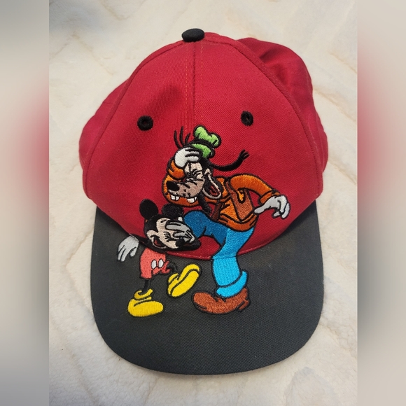 Disney | Accessories | Disney Mickey Mouse Goofy Snapback Hat Walt ...
